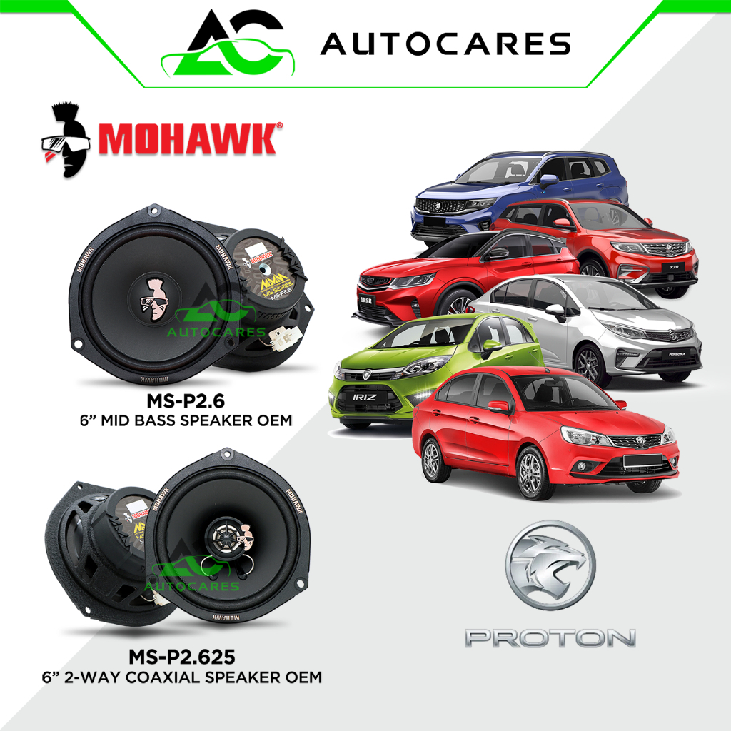 Plug n Play PROTON Car Speaker MOHAWK Combo Set MS Speaker Kereta 6 ...