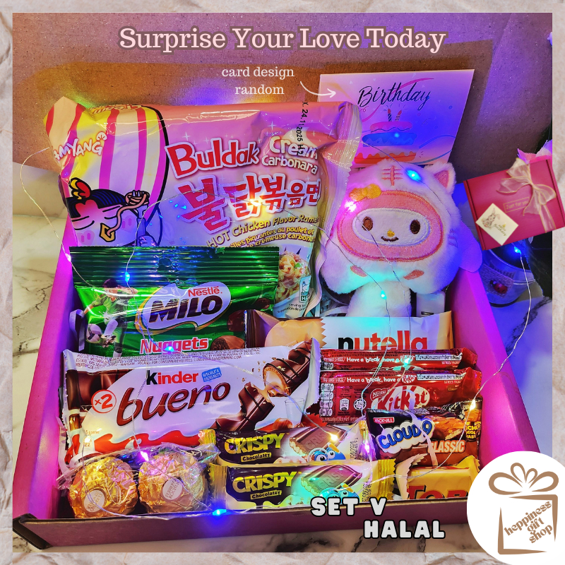 Chocolate Gift Set with Ramen For Birthday | Bestie | Hadiah Coklat Set ...