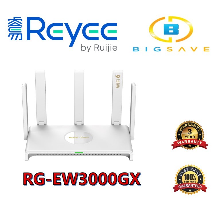 REYEE RUIJIE RG-EW3000GX 3000M WI-FI 6 DUAL-WAN GIGABIT ROUTER | Shopee ...