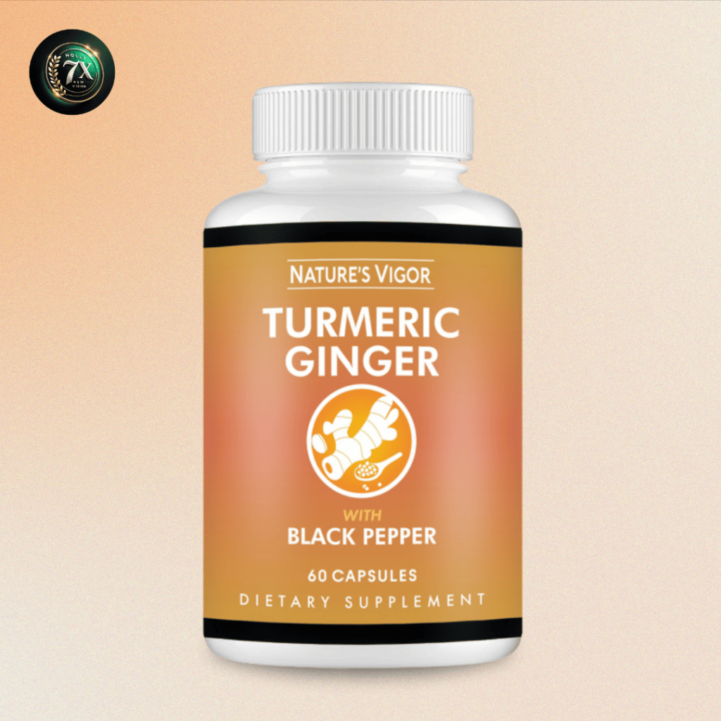 NATURE'S VIGOR Turmeric Root Extract with Ginger & Black Pepper ...