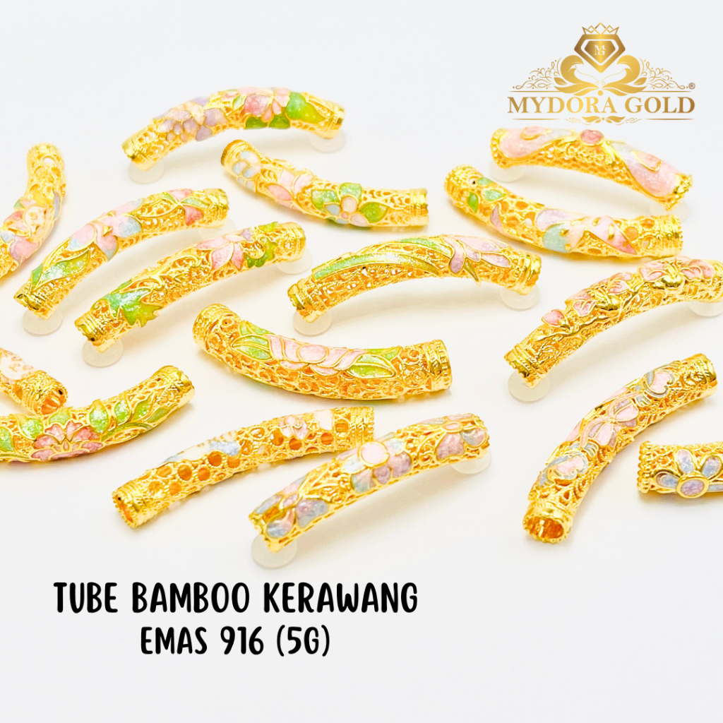 MYDORA Tube Bamboo Kerawang (5G) l EMAS 916/22K | Shopee Malaysia
