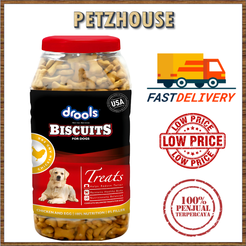 DROOLS BISCUITS TREATS FOR DOG 800GM (MAKE FROM REAL FRESH MEAT ...