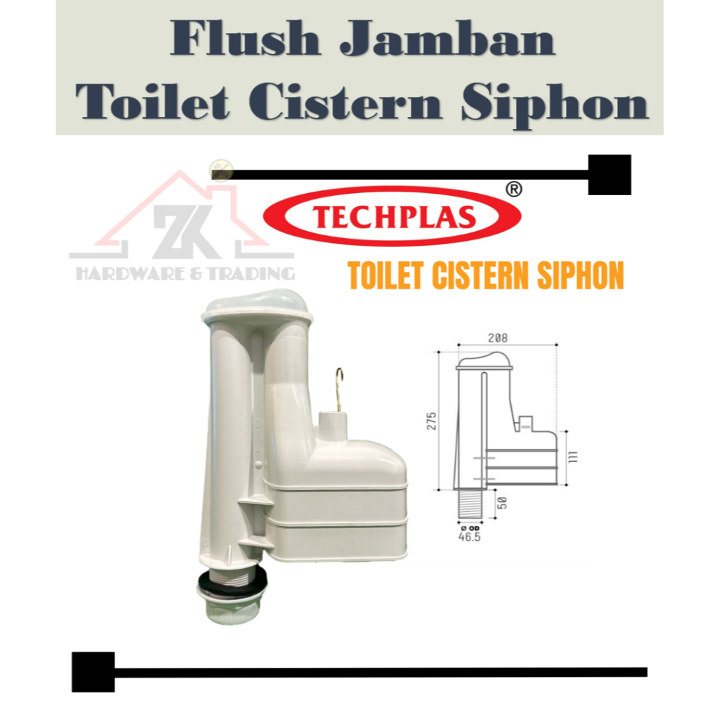 Pump Jamban Tangki Air Flush Siphon Bathroom Toilet Bowl Tank Siphon ...