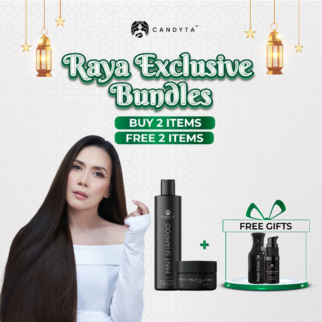 RAYA EXCLUSIVE BUNDLES CANDYTA TREATMENT SET | EIRA SYAZIRA SHAMPOO CANDYTA KELEMUMUR RAMBUT ...