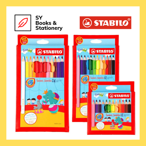 STABILO Swans Jumbo Colour Pencil/ Color Pencil / Pensil Warna | Shopee ...