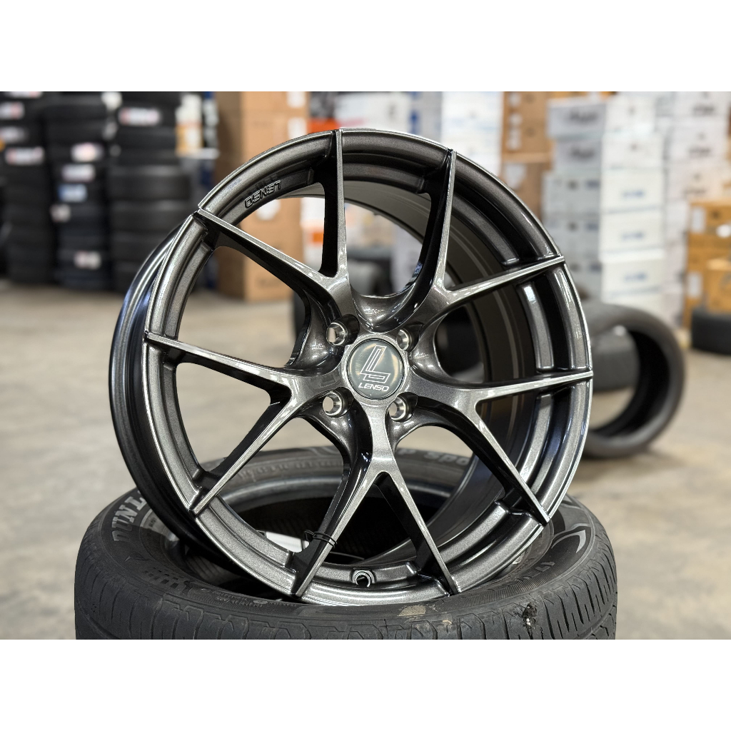 NEW 17X7.5J Lenso Jager Dyna Rim (set of 4) Hyper Dark 4X100 for Mazda 2 MX5 Vios Yaris City ...