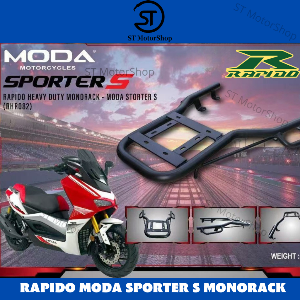 RAPIDO Rear Rack MODA Sporter S Heavy Duty Monorack Sporter S 250 Mono ...