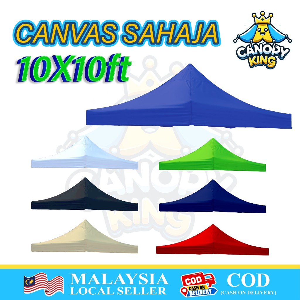 10x10 Canvas Only 80cm Night Market Canopy Top Kanvas Saja Kain Kanopi ...