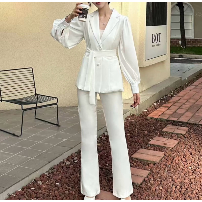 PRELOVED blazer putih & seluar putih | Shopee Malaysia