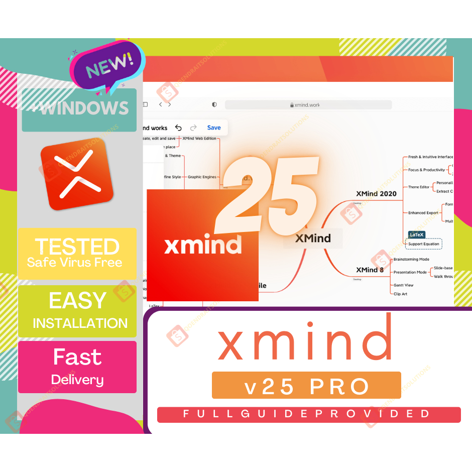 XMind ZEN PRO 2025 | 𝟐𝟓 | Library + Video Install 🔥 For Win 𝐀𝐜𝐭𝐢𝐯𝐚𝐭𝐞𝐝 | Shopee Malaysia