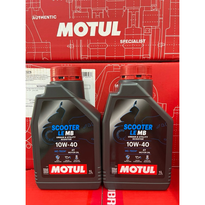 MOTUL SCOOTER LE 4T 10W40 MOTECOL SCOOTER 4T 10W40 MOS2 JASO MB HONDA ...