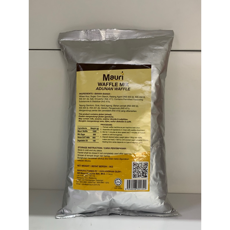 AB Mauri Waffle Mix Adunan Waffle 1kg | Shopee Malaysia