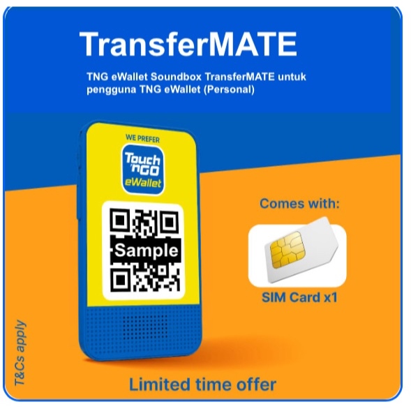 TNG ewallet soundbox TransferMate ( Individual Personal use) Touch 'n ...