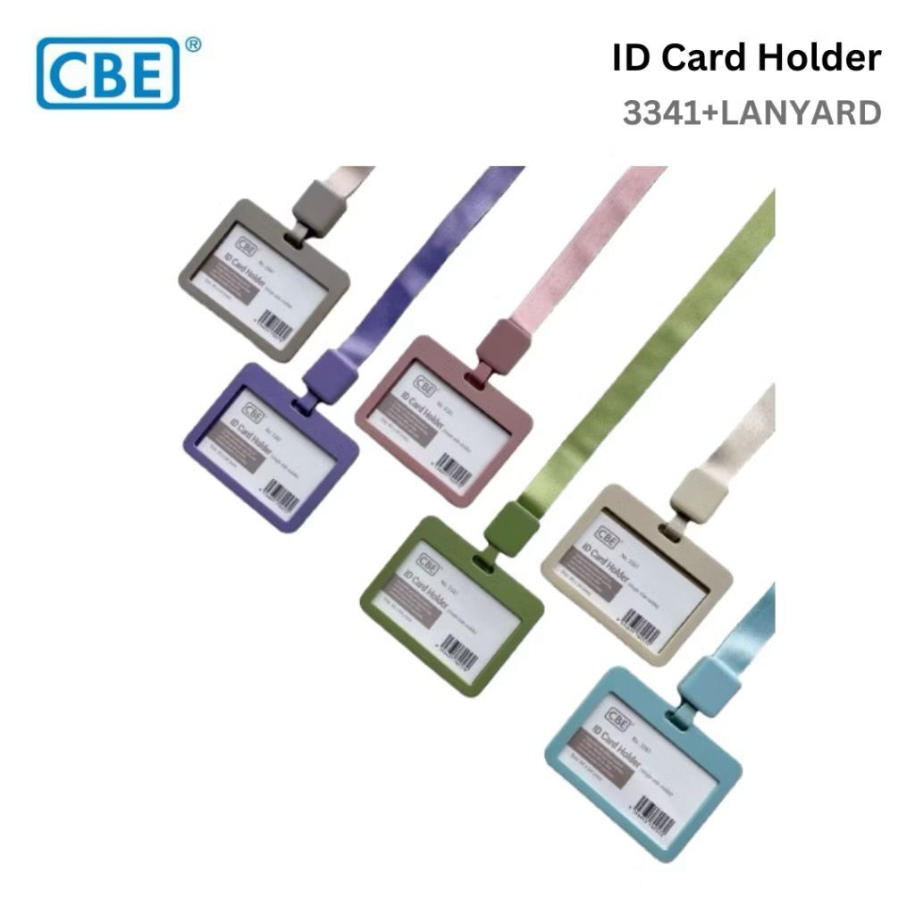 CBE YOYO ID Card Holder / Name Tag Holder + Lanyard Set 3341 (54x85mm ...