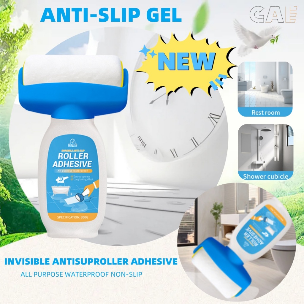 NEW COD Waterproof anti-slip cream bathroom shower room glass tile ...