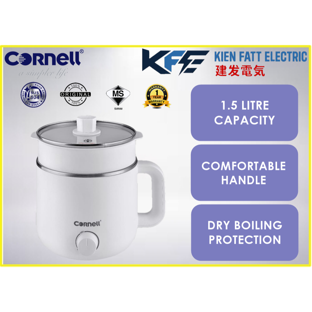 Cornell Mini Multi Cooker 1.5 Litre Capacity CMCS1500X | Shopee Malaysia