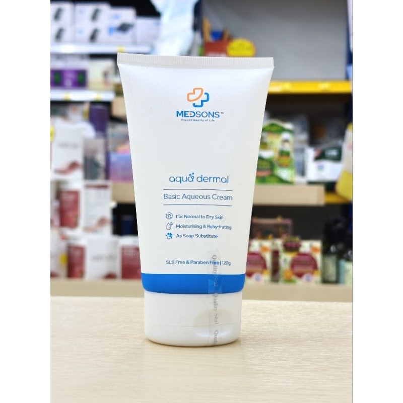 MEDSONS AQUA DERMAL BASIC AQUEOUS CREAM 120G | Shopee Malaysia