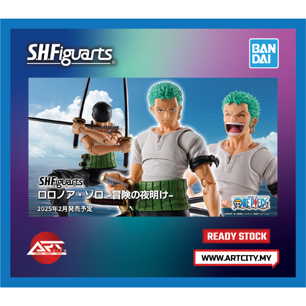 (READY STOCK) Bandai S.H.Figuarts - SHF Roronoa Zoro - Dawn of ...