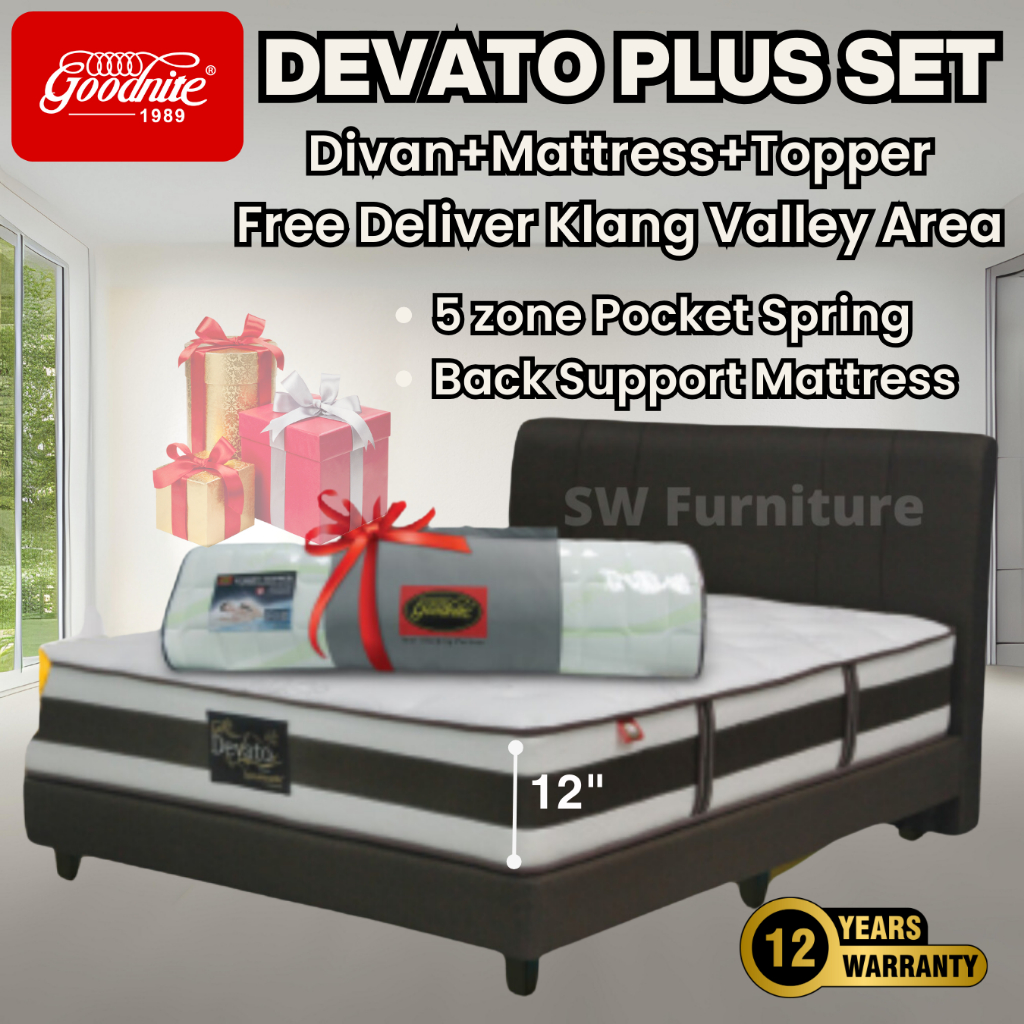 (FULLSET) Goodnite Devato Plus Individual Pocket Spring Mattress ...
