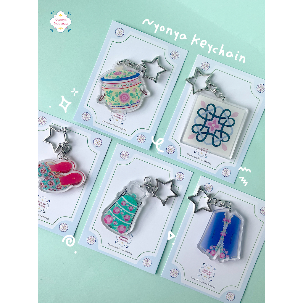 Nyonya Keychain | Peranakan keychain | Malacca & Penang Heritage Gift ...