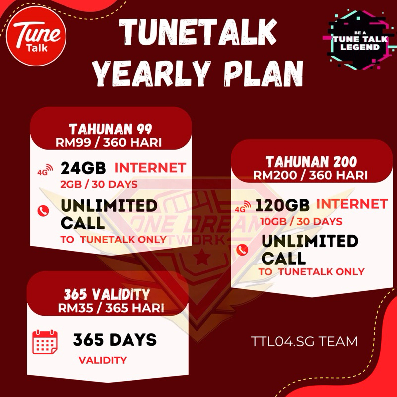 eSIM Tunetalk - Khas Plan Tahunan | Yearly Plan | Shopee Malaysia
