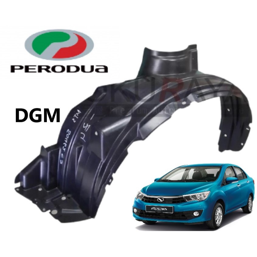 100% ORIGINAL PERODUA BEZZA 2014-2025 FRONT FENDER INNER COVER / DAUN ...