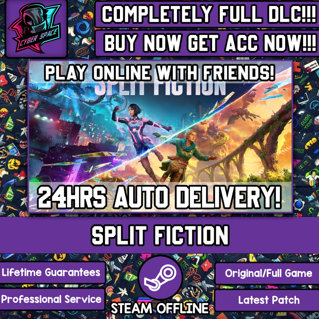 Split Fiction [Auto Delivery] [Steam Offline] [Full DLC] Cyber Space PC Game | Shopee Malaysia