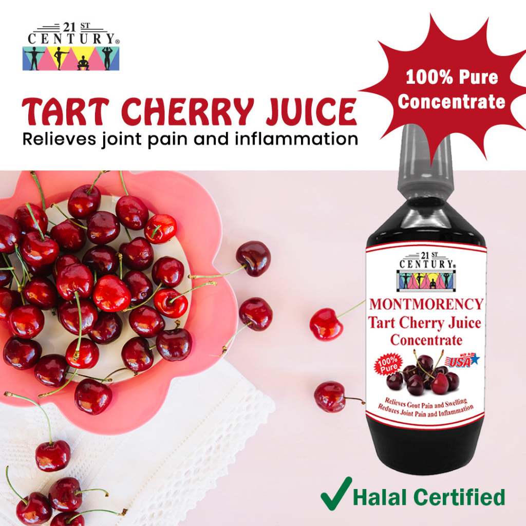 21st Century Montmorency Tart Cherry Juice 500ml 100% Pure Gout Uric ...