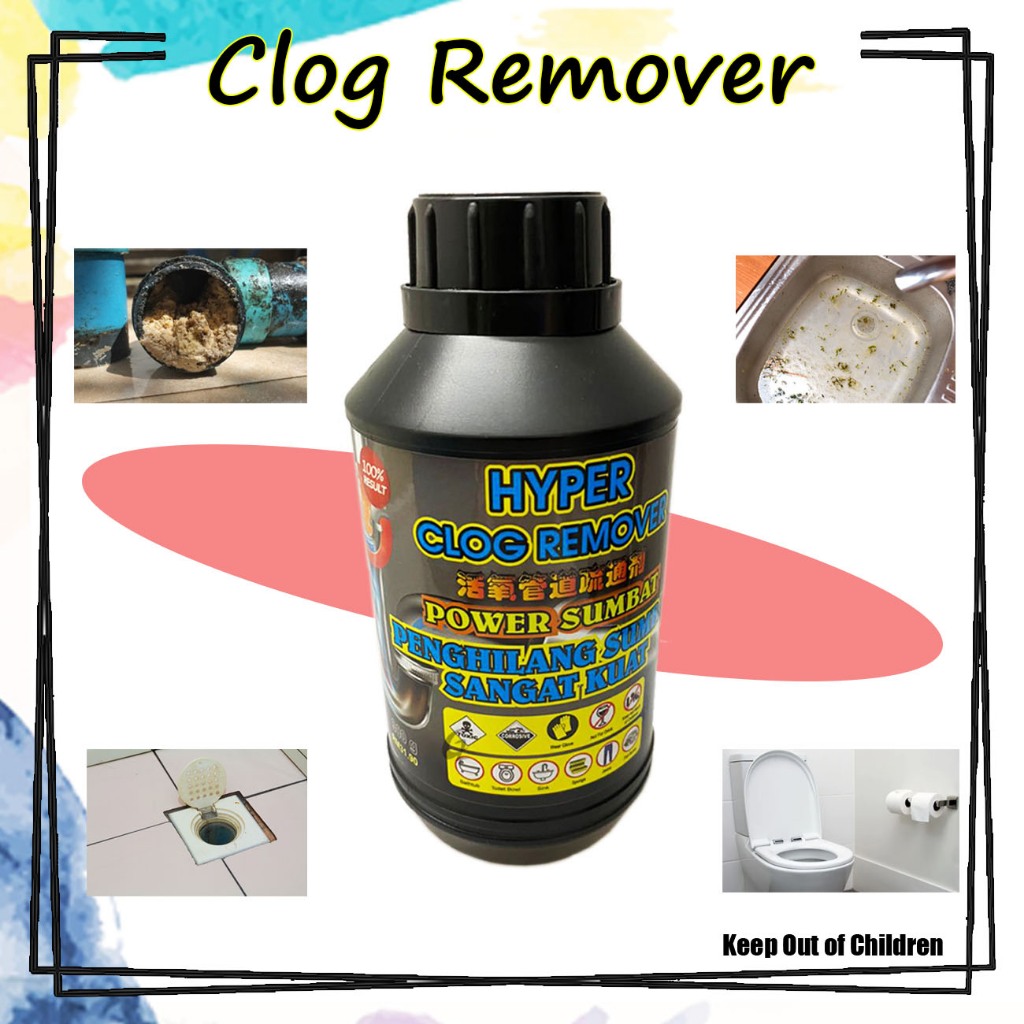 Heavy Duty Super Clog Remover Power Dissolver Sink Drain Cleaner Sumbat ...