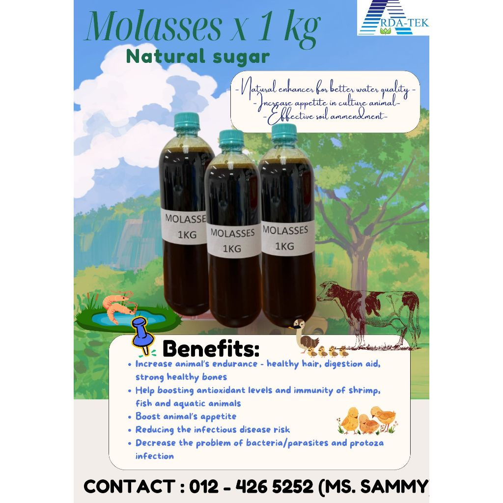 (1kg) Molasses Gula Merah Untuk Pertanian & Penternakan / Sumber ...