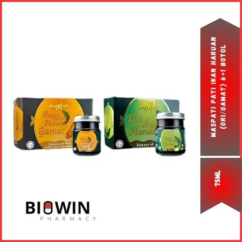Maspati Pati Ikan Haruan Gamat / Normal (75ml x 6+1 btls) | Shopee Malaysia