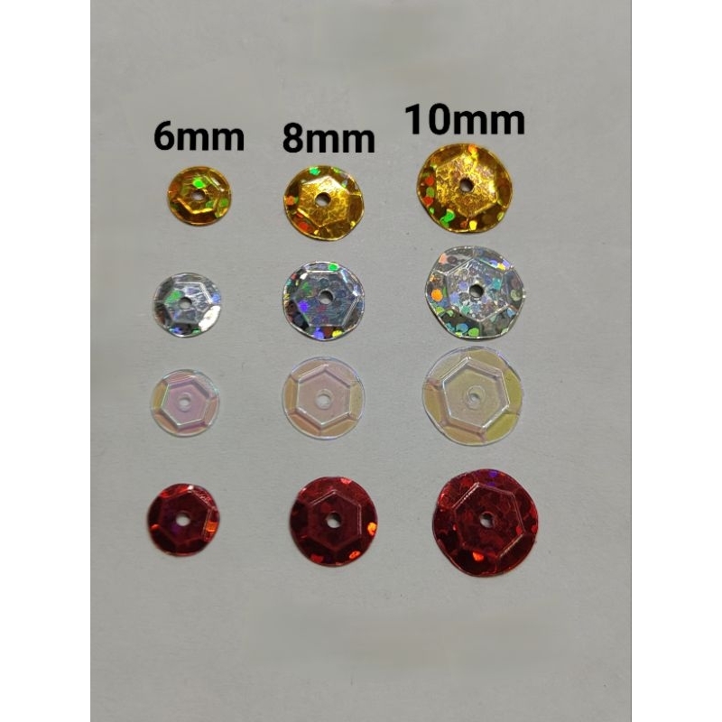 6/8/10mm Round Sequin Labuci Bulat (15+-g / 80+-g) | Shopee Malaysia