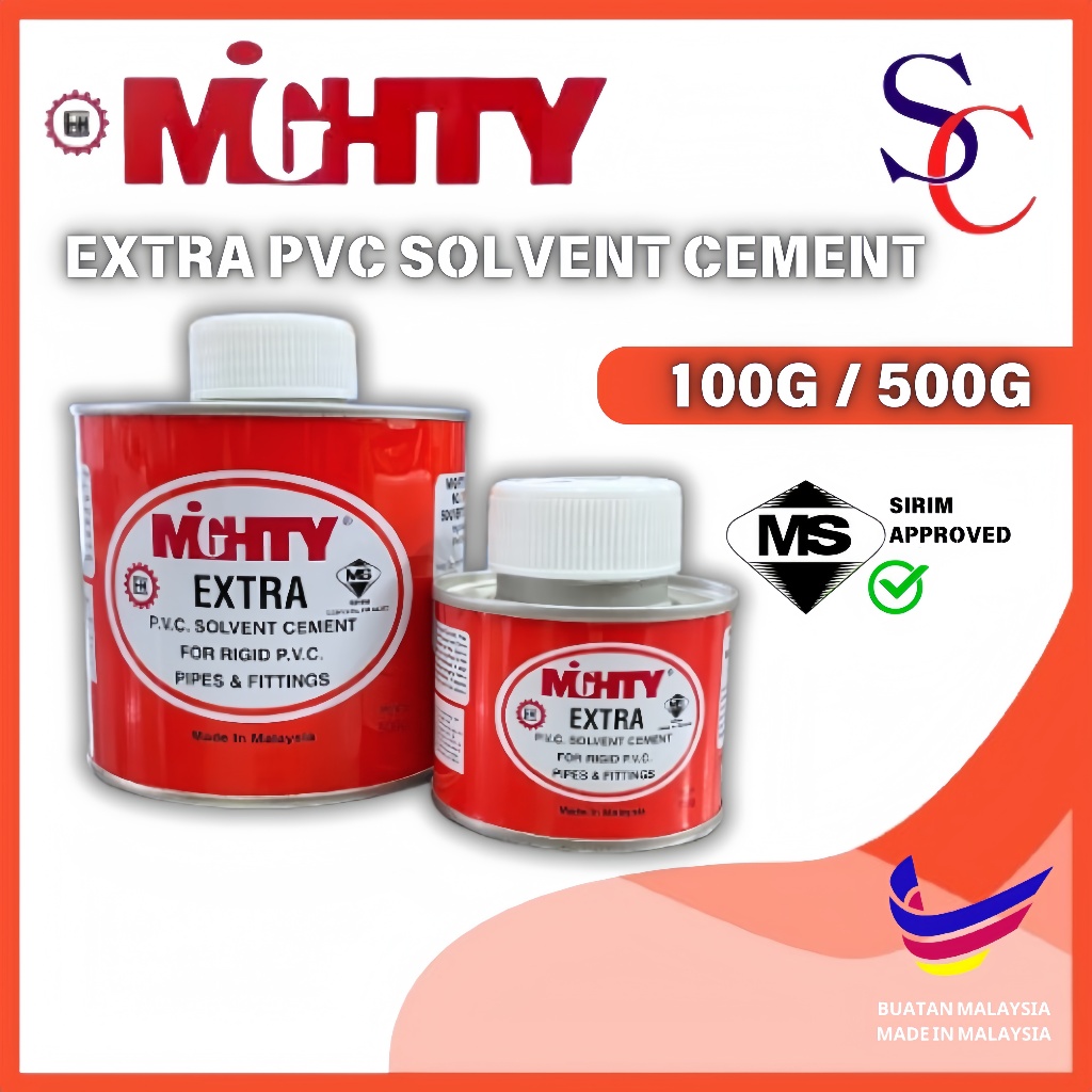 SC Mighty Extra PVC Solvent Cement Gum 100GM & 500GM | PVC Pipe Glue ...