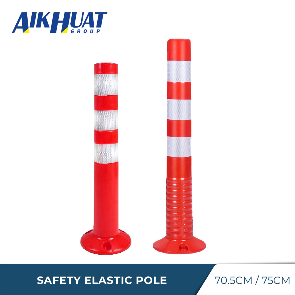 Heavy Duty Safety Elastic Pole Cone PVC Road 75cm Safety Cone Flexible ...