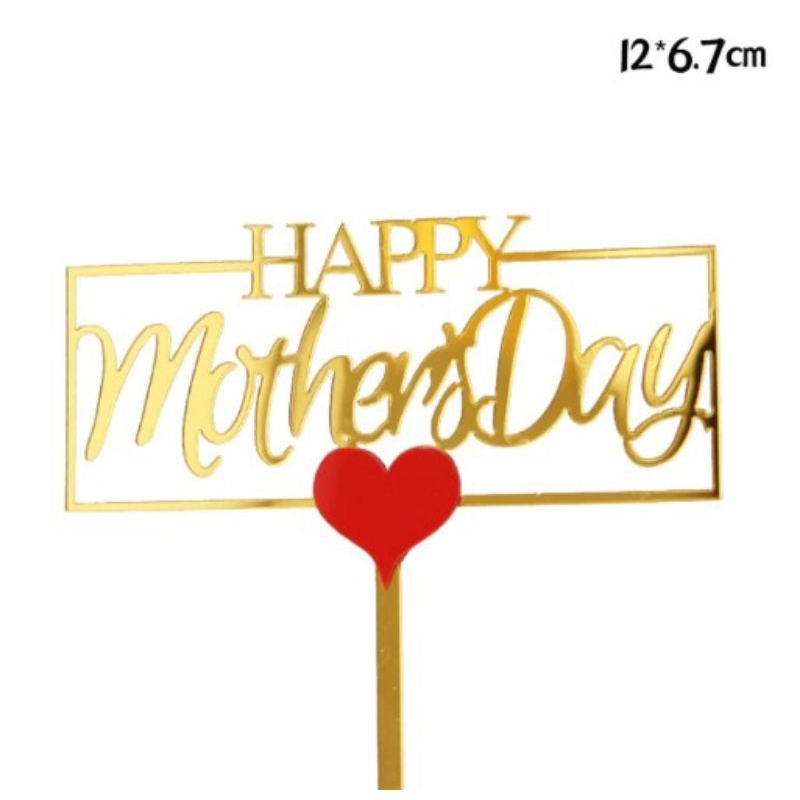 [Ready Stock] SP035 Mothers Day Cake Topper Arcylic Cake Topper Kek ...