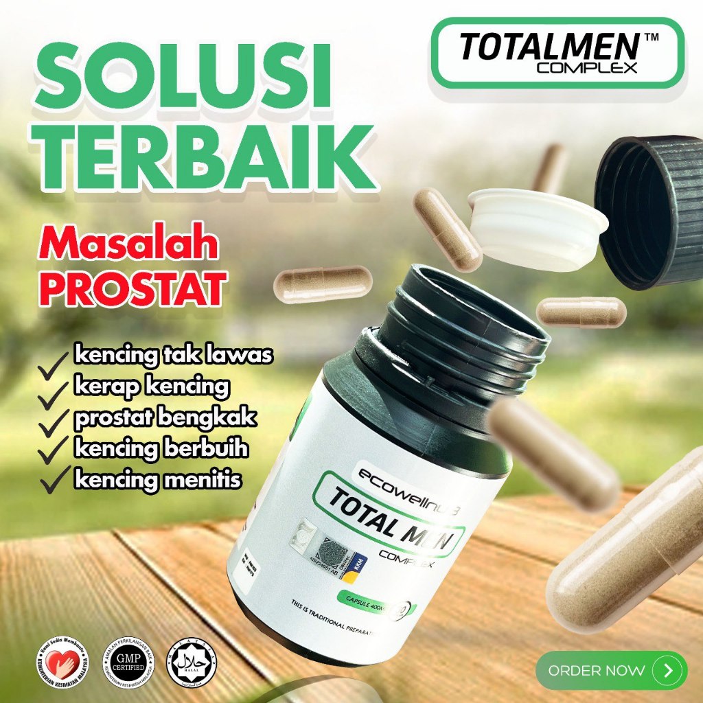 TOTALMEN COMPLEX SUPPLEMENT NO 1 MASALAH PROSTAT (30KAPSUL) | Shopee Malaysia