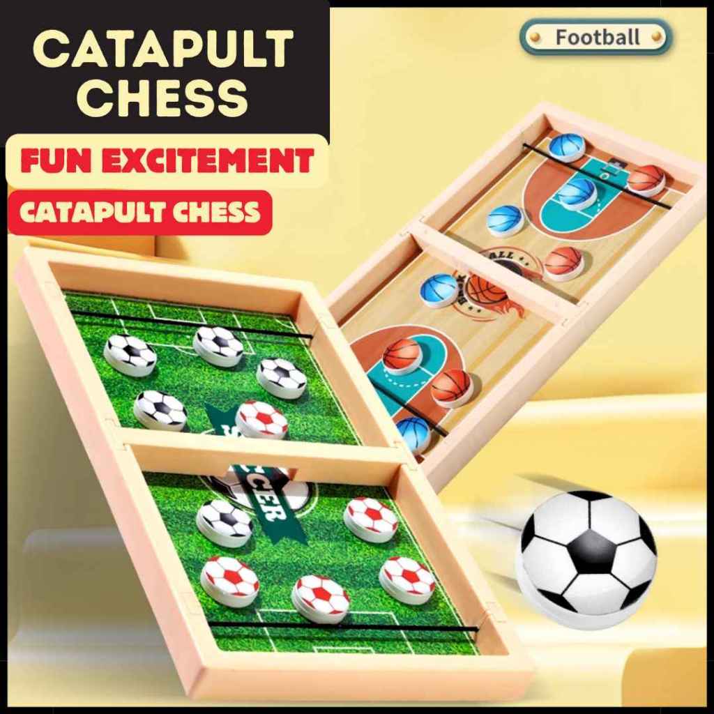 Playing Chess Shooting Game Catapult Board Game Football Battle ...