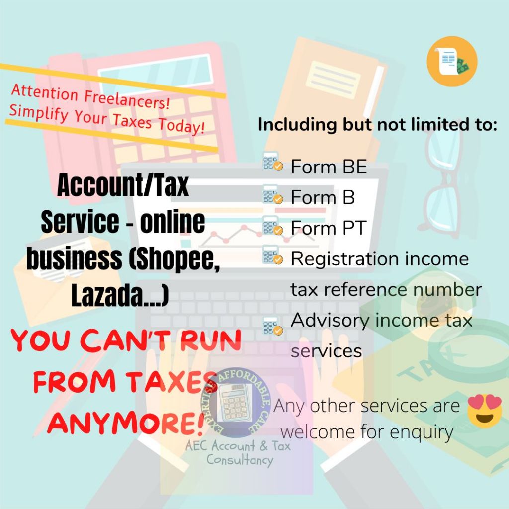 Freelancer Declare Tax - Other Income Form B Online Sales Business ...