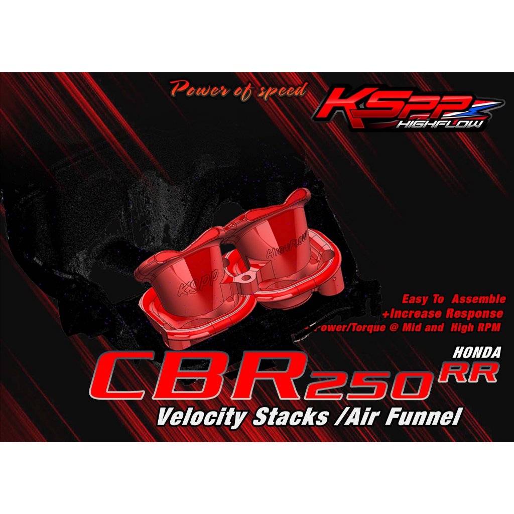KSPP VELOCITY STACK AIR FUNNEL HONDA CBR250RR | Shopee Malaysia