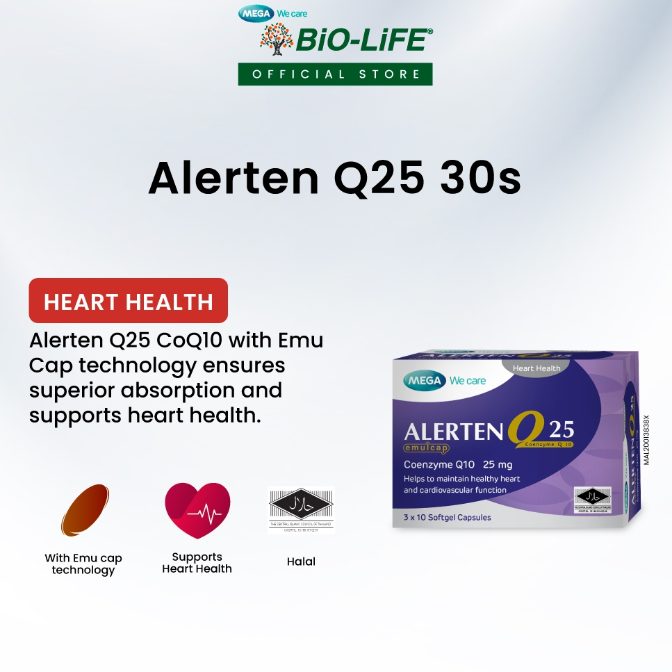 Alerten Q25 Emulcap 30 capsules (EXPIRY DATE NOVEMBER 2025) | Shopee ...