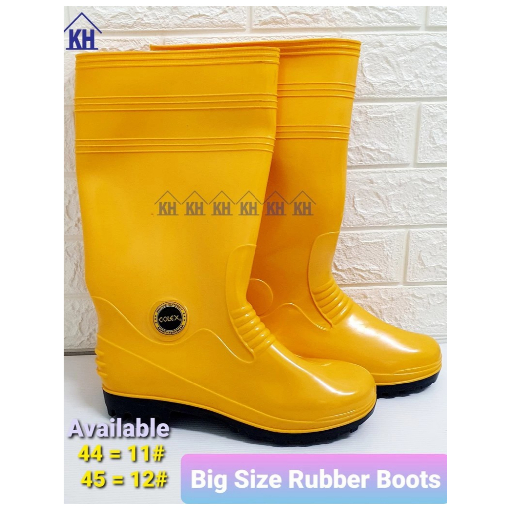Big Size Safety Rubber Boot, Rubber SHoes / Kasut Getah Saiz Besar ...