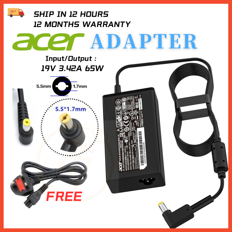 Acer Adapter Charger for acer PA-1650-86 PA-1650-02 PA-1650-22 PA-1650 ...