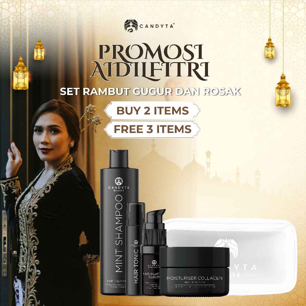 [SET RAMBUT GUGUR DAN ROSAK] CANDYTA HQ RAMBUT GUGUR KELEMUMUR ROSAK BERCABANG RATU EIRA SYAZIRA ...