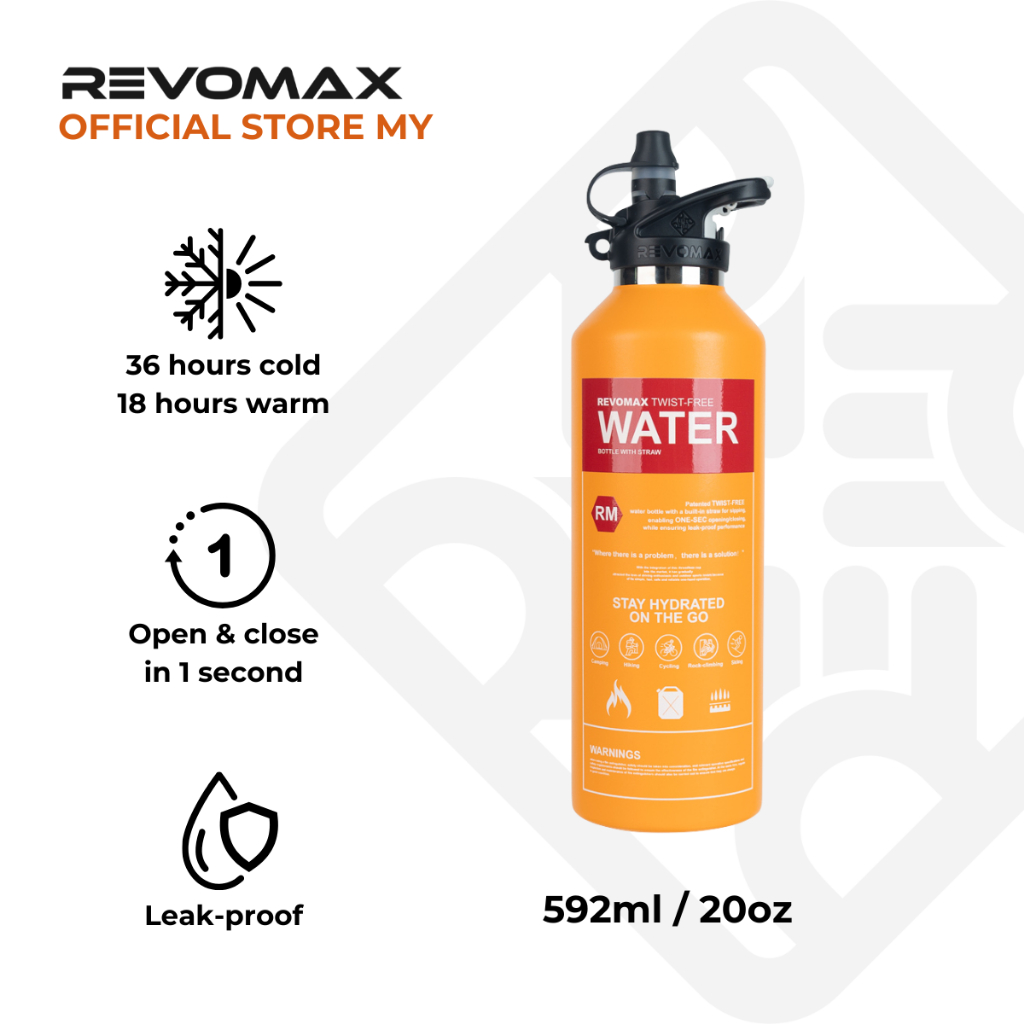 RevoMax Fire Extinguisher Vacuum Insulated Thermal Water Bottle Flask ...