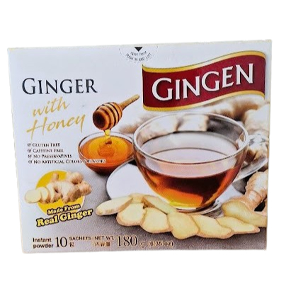 Gingen Ginger with Honey Instant Powder (10 Sachets, 180g) | Shopee ...