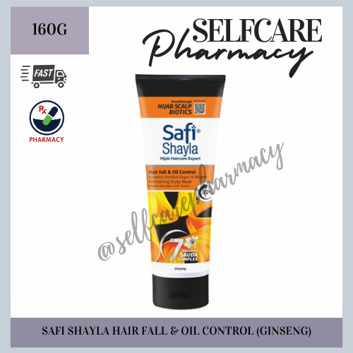 SAFI SHAYLA HAIR FALL & OIL CONTROL (GINSENG) REFRESHING SCALP MASK ...