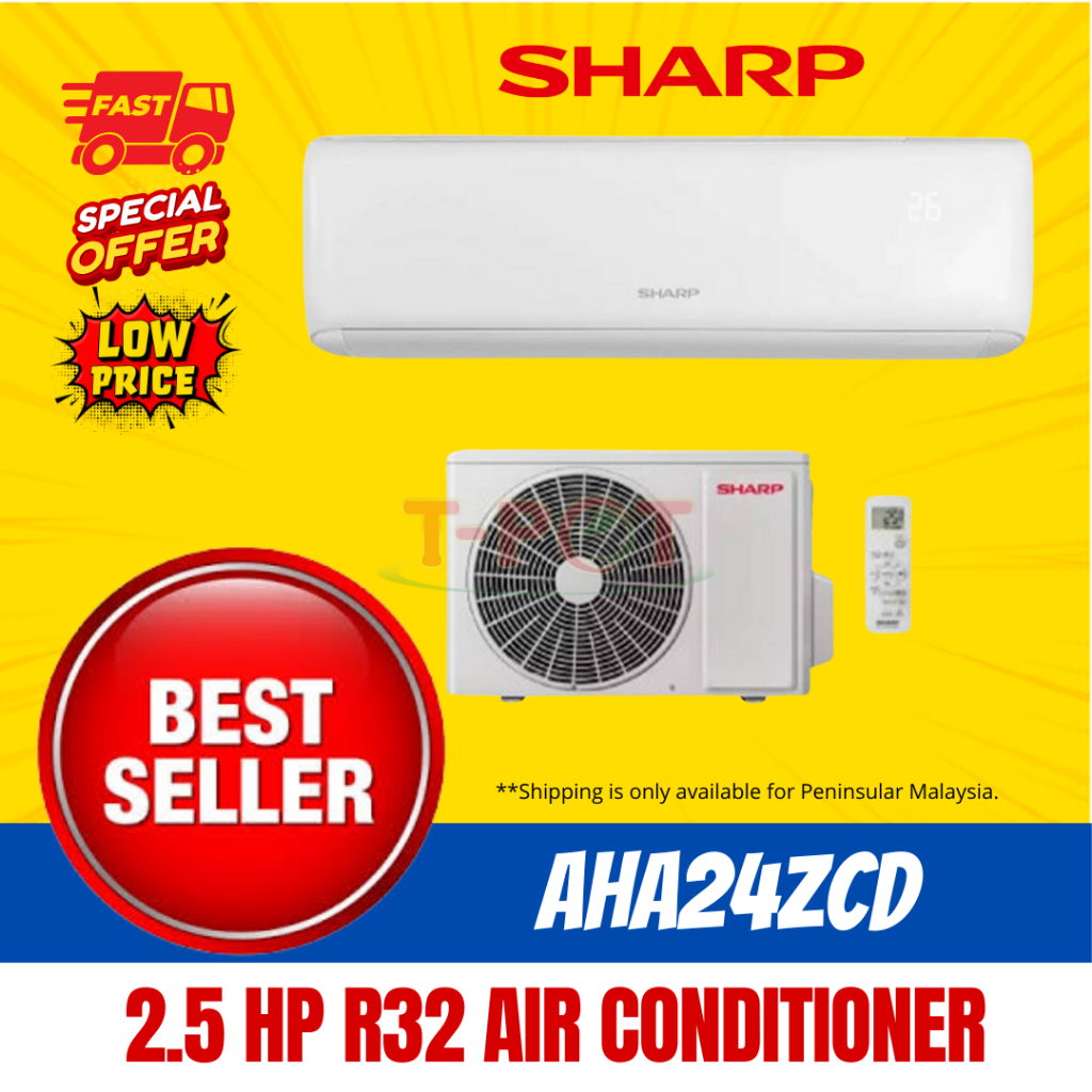 SHARP Non-Inverter Air Conditioner 1.0HP AHA9ZCD / 2.5HP AHA24ZCD NEW-SB | Shopee Malaysia