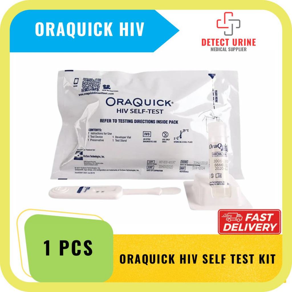 ORAQUICK Human Immunodeficiency Viruses Self Test Kit 1 PCS | Shopee ...