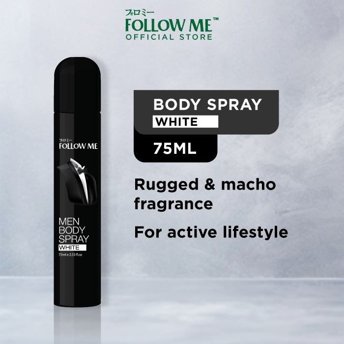 Follow Me Men Body Spray 75ml (White) | Shopee Malaysia