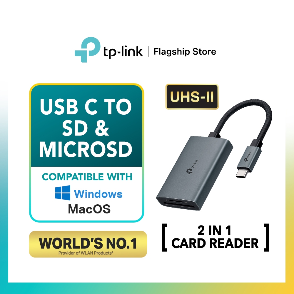 TP-Link UA440C Type C To TF SD 4.0 Card Reader Memory Card Adapter For ...